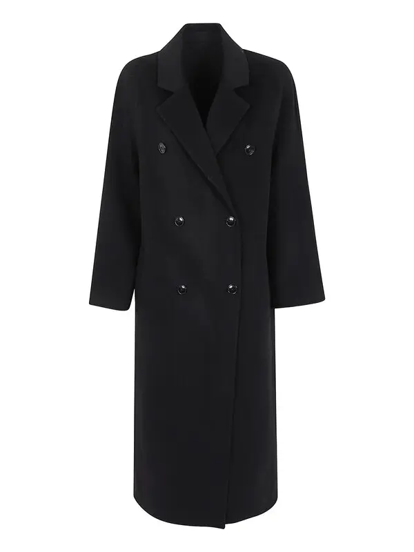Loulou De Saison Coat Double Breasted "irvin - Black