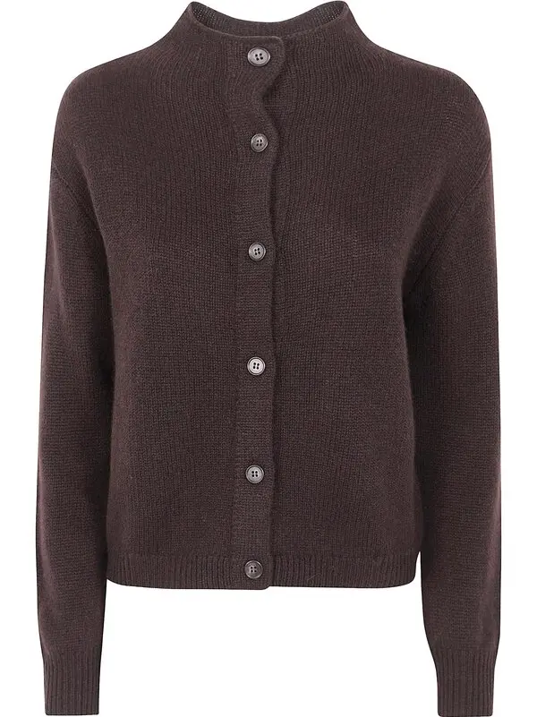 LISA YANG Sweater Button Front "zirelle - Brown