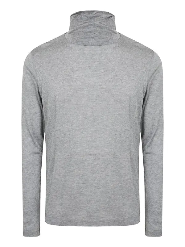 WOC Dax Long Sleeve Turtleneck Sweater - Gray