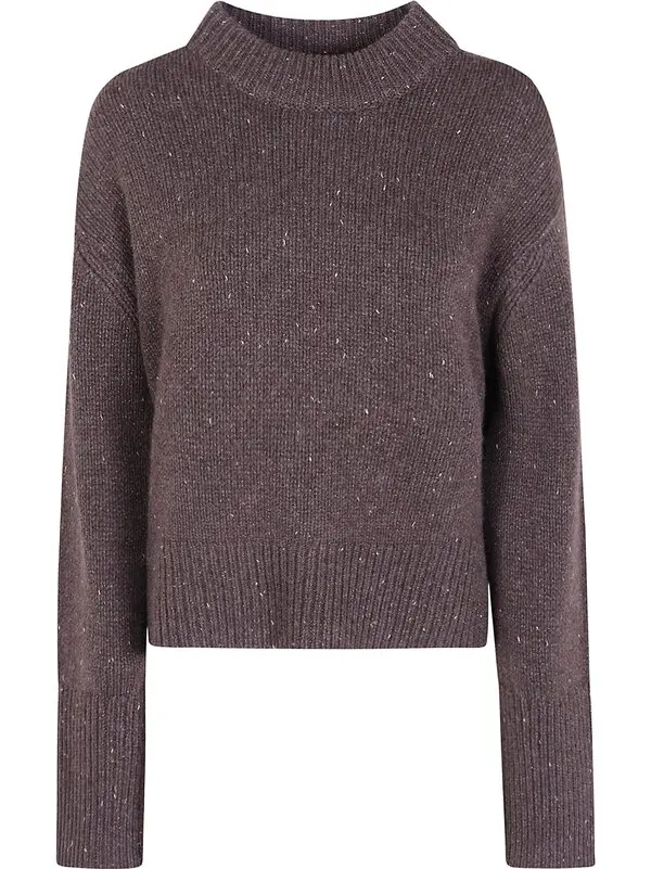 LISA YANG Sweater Cashmere "tarie" Sparkle - Brown
