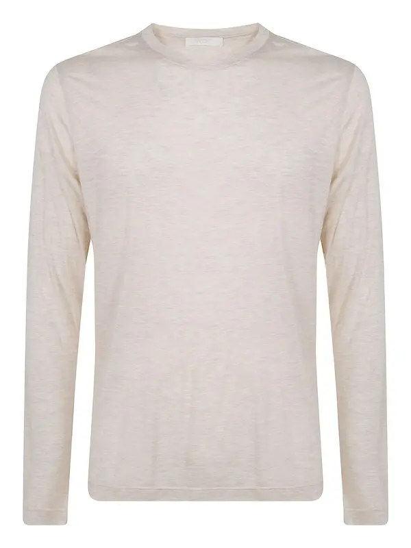 WOC Cashmere And Modal Crewneck Sweater - White
