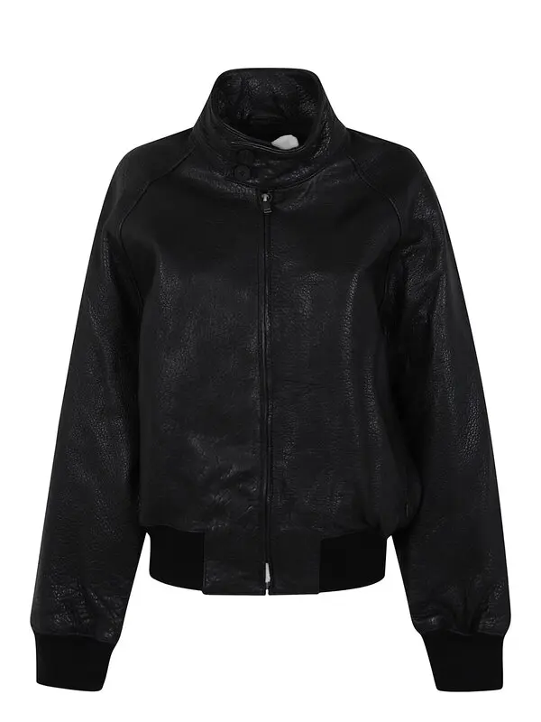 Studio Nicholson Jacket Leather "harrington - Black