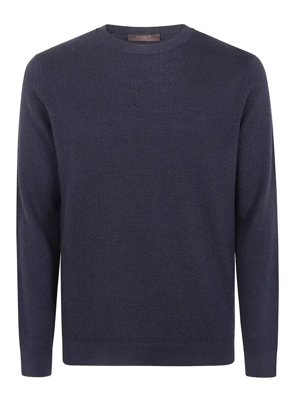 ZANONE Sweater Slim Fit "round Neck - Blue