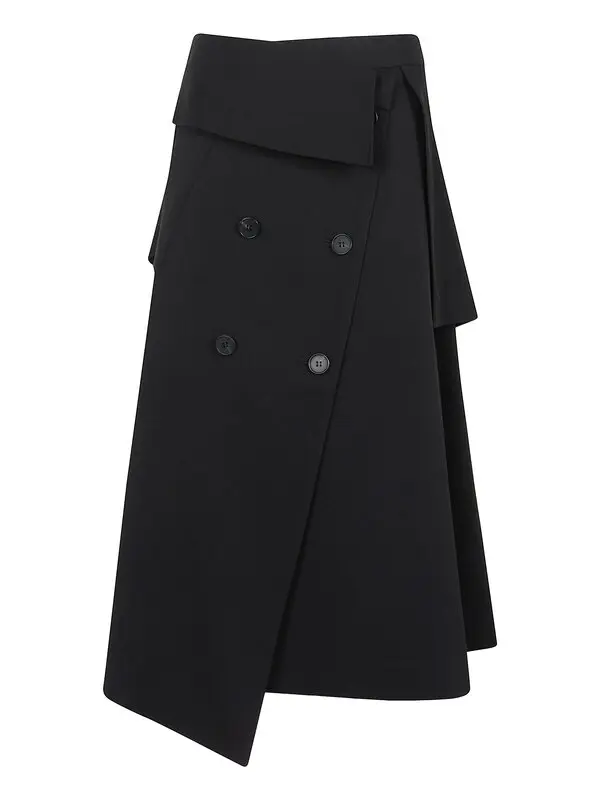 RÓHE Skirt Deconstructed "trench - Black