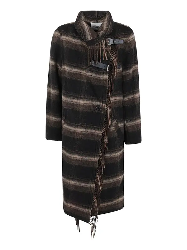 MARANT ETOILE Coat Long "gihan - Black