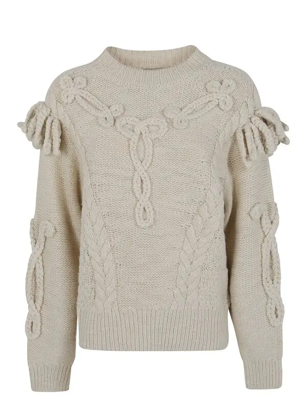 MARANT ETOILE Sweater Roundneck "katria - Beige
