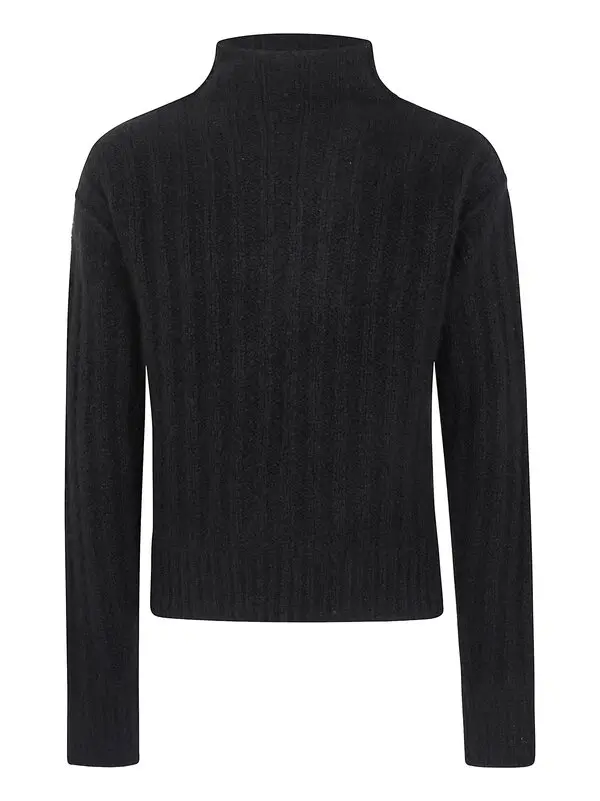 Rick Owens Sweater Turtle Neck "rr02f4678.ribwse 09 - Black