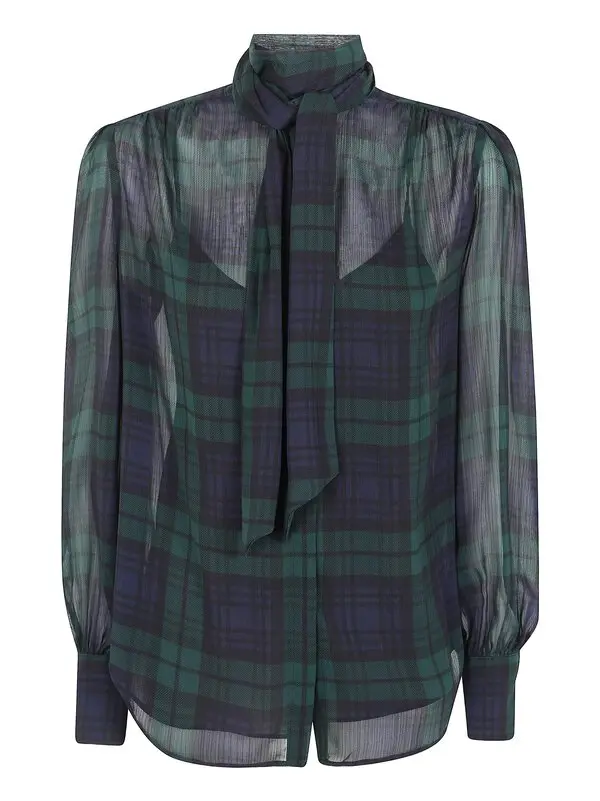Ralph Lauren Shirt Woven Blouse "woven Blouse Shirt - Blue