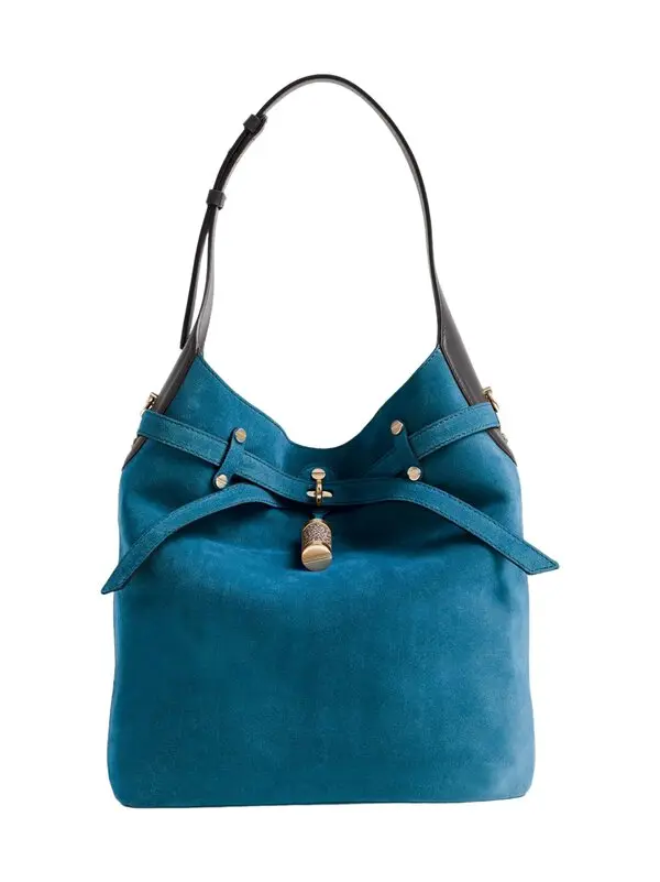 Borbonese Bucket Bag M - Blue