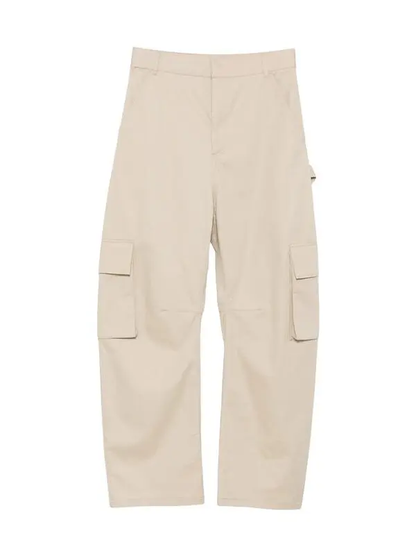 Balenciaga Neutrals Trousers Straight Trousers - Cream