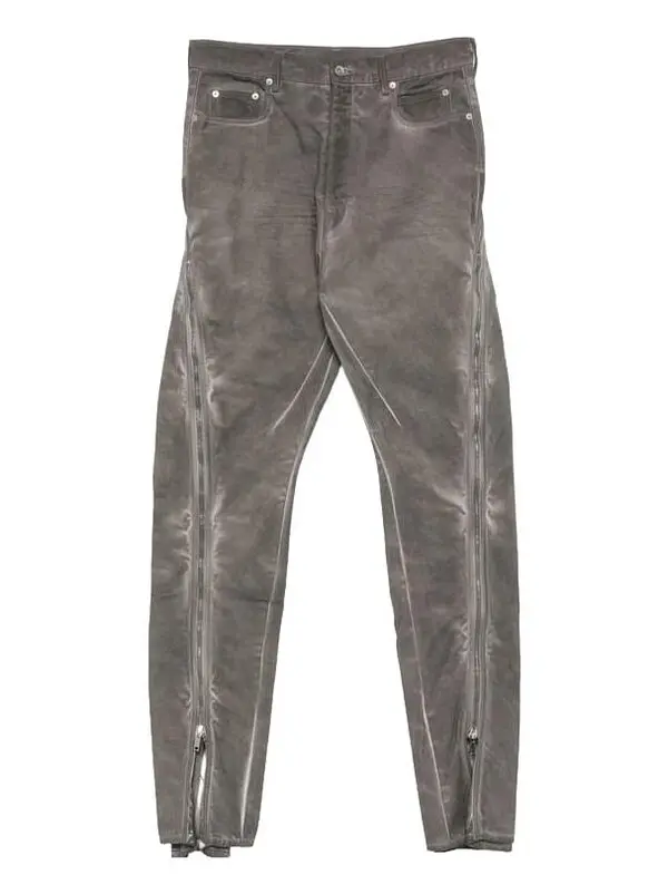 Rick Owens Denim Wide-leg Jeans - Gray