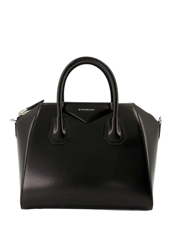 Givenchy Small Antigona Handbag In Leather - Black