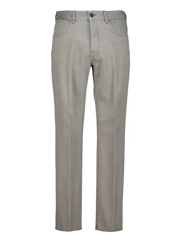 Givenchy Straight-leg Jeans With Logo - Gray