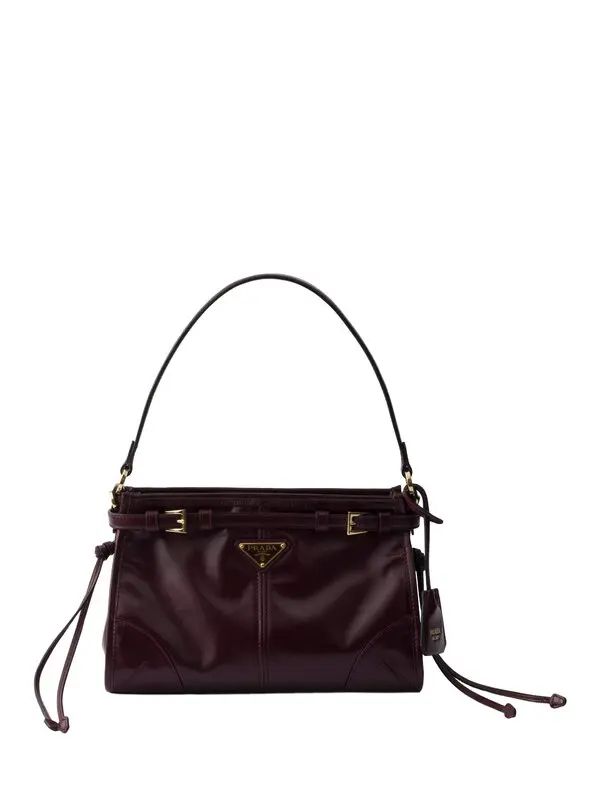 Prada Bonnie Small Leather Handbag - Red