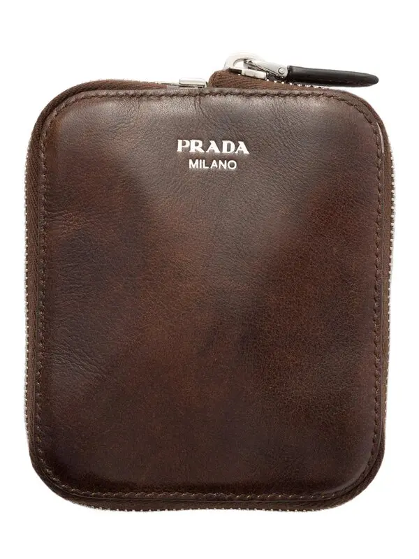Prada Re-nylon And Leather Foldable Mini Duffel Bag - Brown