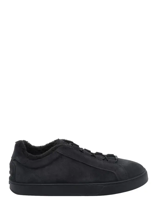 TOD'S Pashmy Suede Sneakers - Black