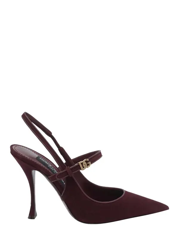 Dolce & Gabbana Suede Slingback - Red