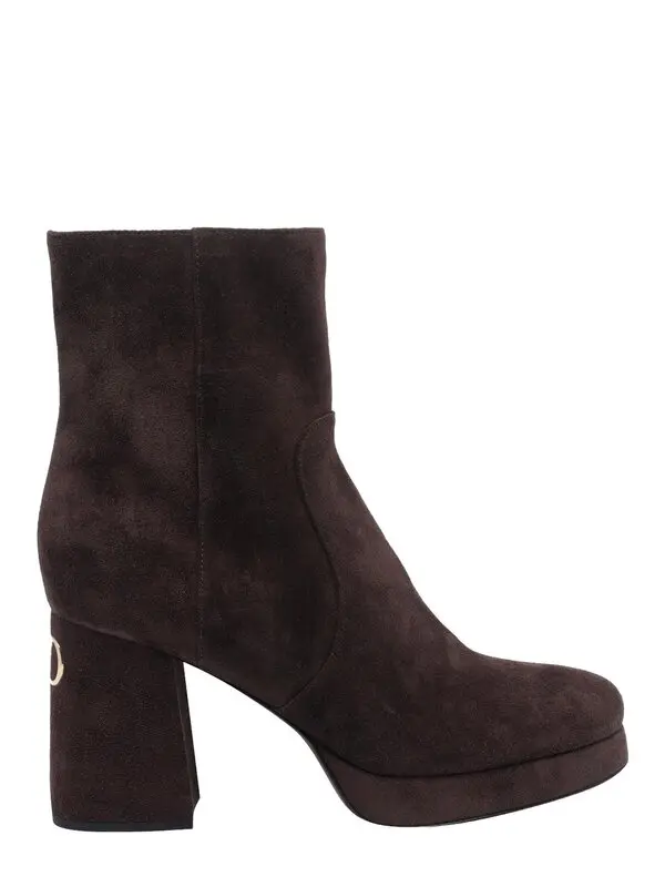 Valentino Garavani Fawcette Pump Booties - Brown