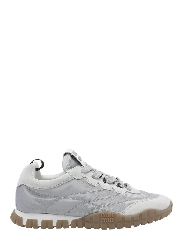 Miu Miu Tyre Sneakers - Silver