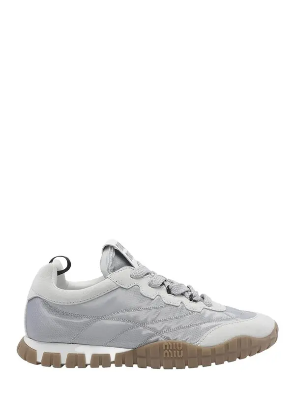 Miu Miu Tyre Sneakers - Silver
