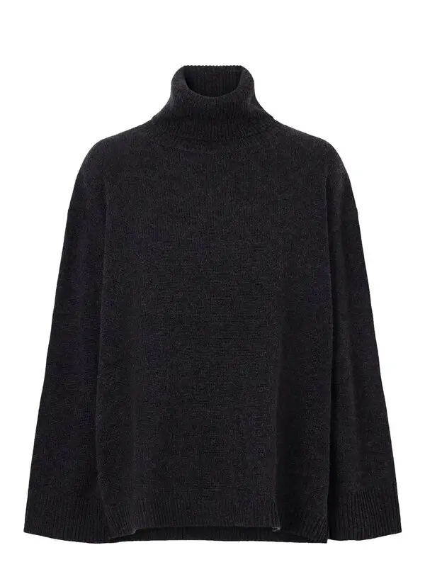 ALLUDE Wool And Cashmere-blend Sweater - Gray