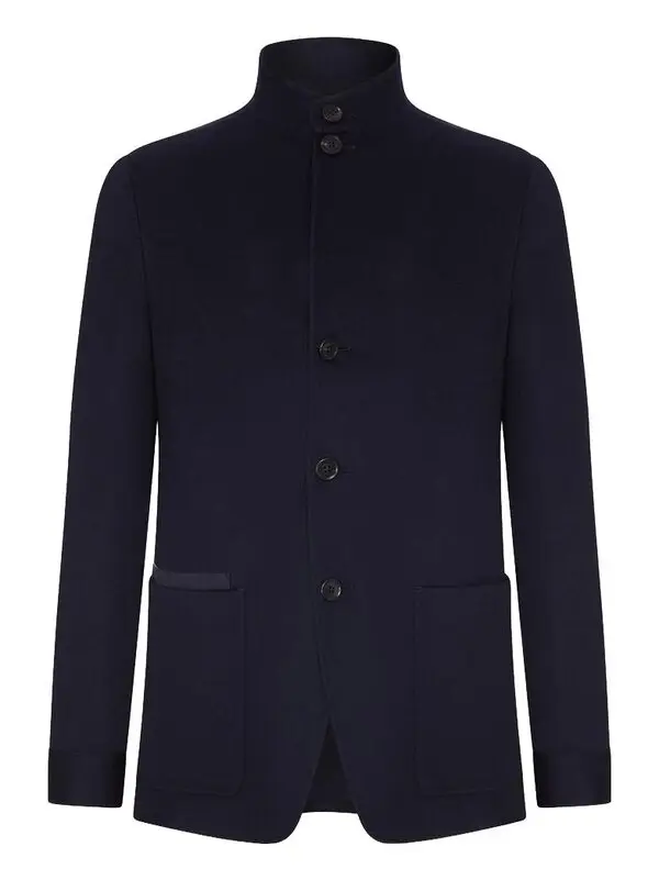 Zegna The Count Jacket In Cashmere Oasis - Blue