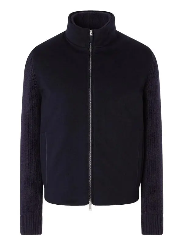 Zegna Cashmere Full-zip Cardigan - Blue