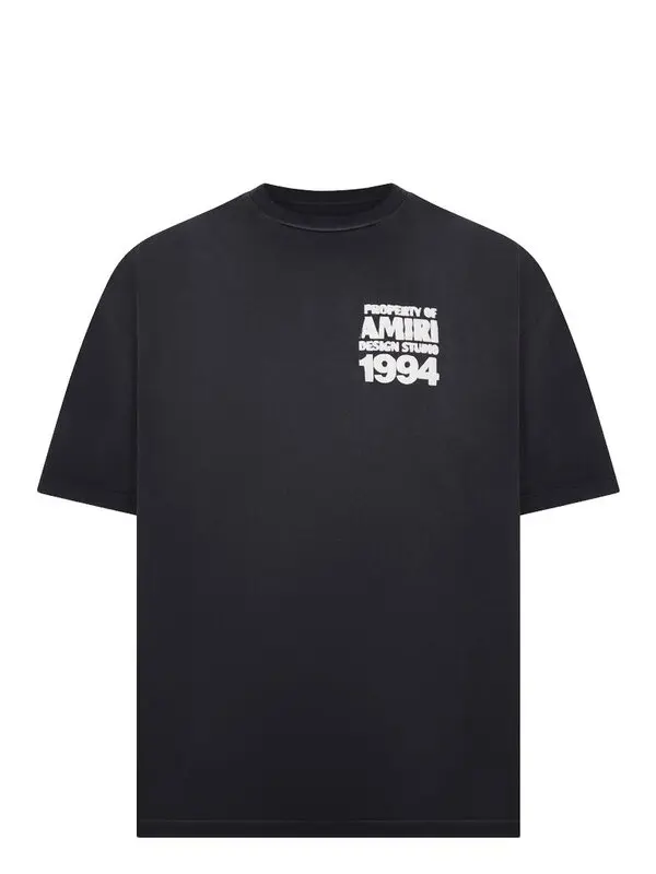 Amiri Cotton T-shirt With 1994 Print - Black