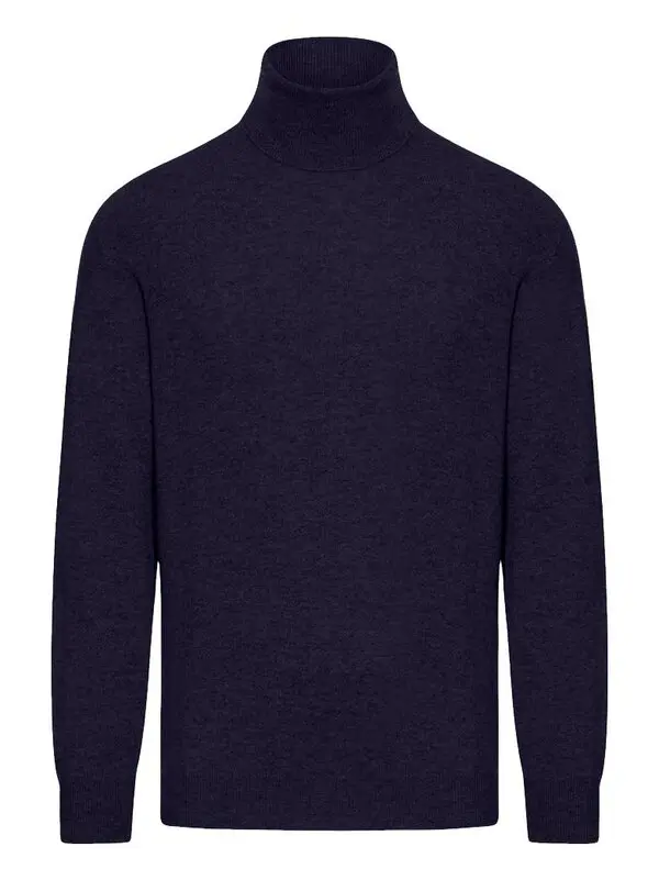 Brunello Cucinelli Cashmere Turtleneck Sweater - Blue