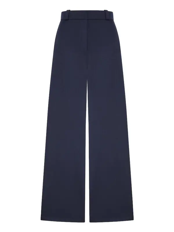 Giorgio Armani Wide-leg Wool Tuxedo Trousers - Blue