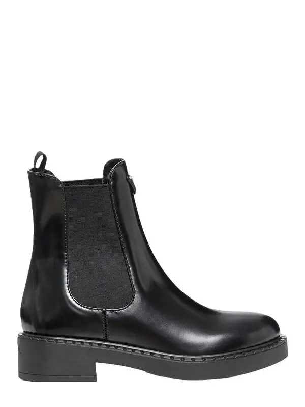 Prada Brushed Leather Ankle Boots - Multicolor