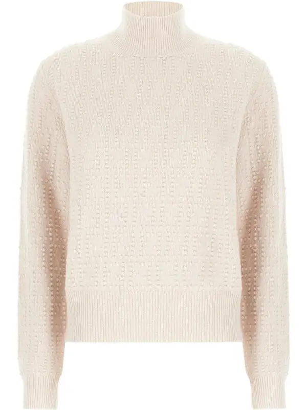 Fendi High Neck Long Sleeve Pullover - Multicolor
