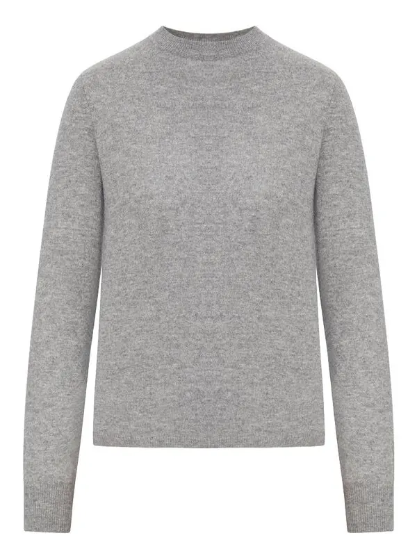 Max Mara Crewneck Cashmere Sweater - Gray