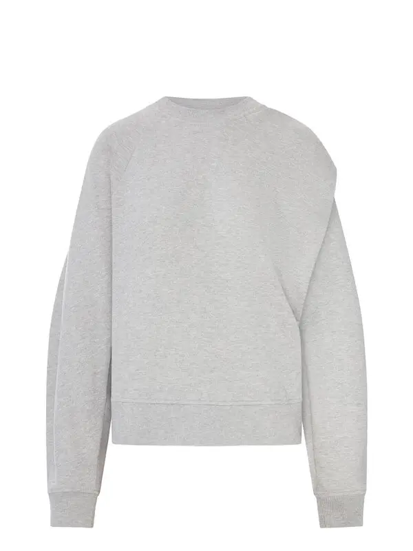 Dries Van Noten Cotton Sweatshirt With Drape On The Back - Multicolor