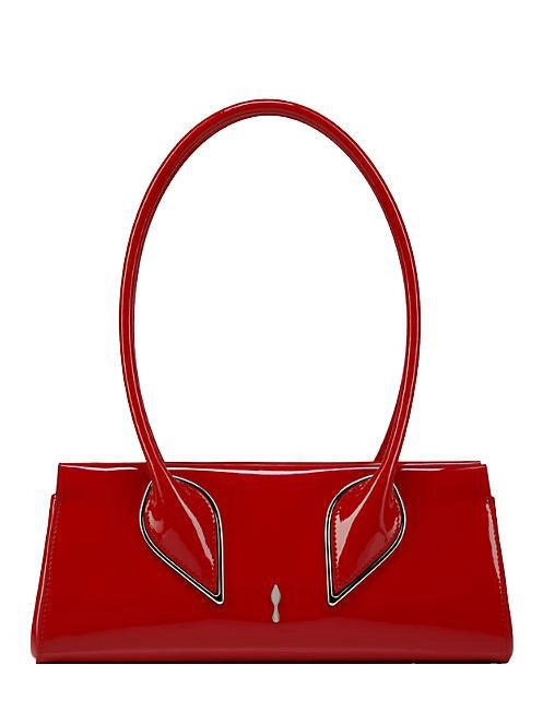 CHRISTIAN LOUBOUTIN Venus Baguette Patent Leather Shoulder Bag - Empire