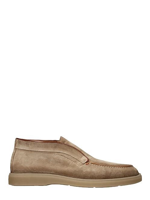 Santoni Detroit Suede Loafers - Beige