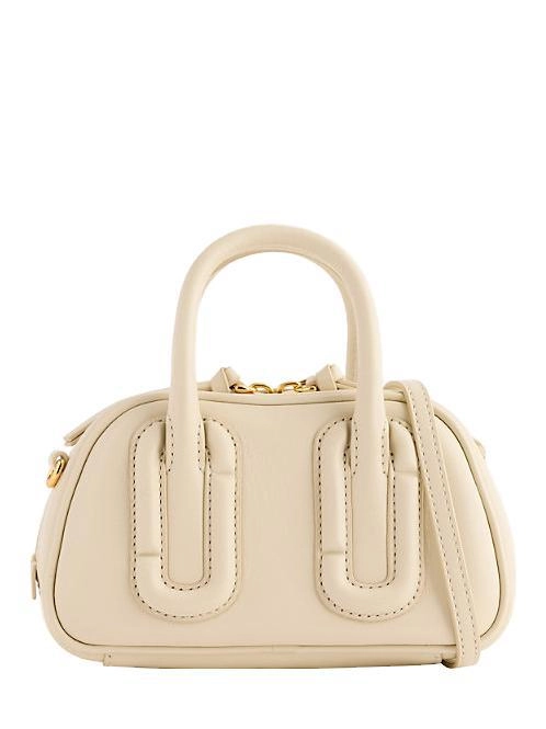 Marc Jacobs Micro Bauletto Leather Top-handle Bag - Cloud White