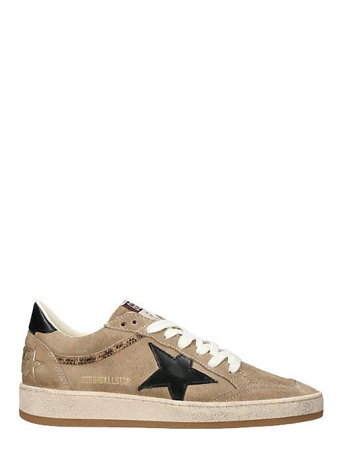 GOLDEN GOOSE Ballstar 15981 Suede Trainers - Beige Comb