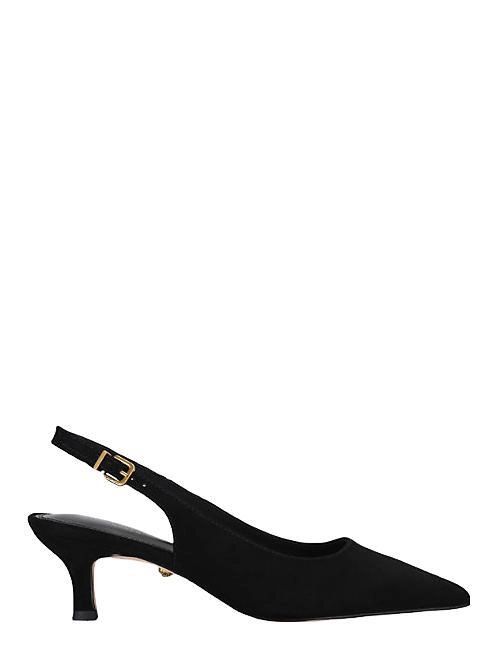 Kurt Geiger Stepney Suede Heeled Slingbacks - Black