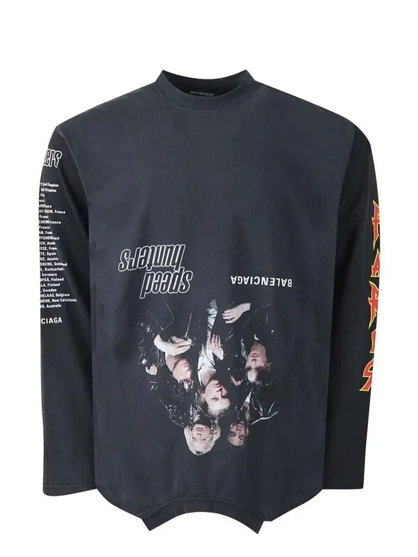 Balenciaga Upside Down T-shirt - Black