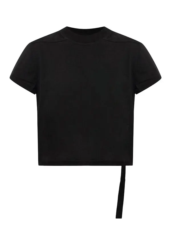 Rick Owens Cropped Small Level T-shirt - Black