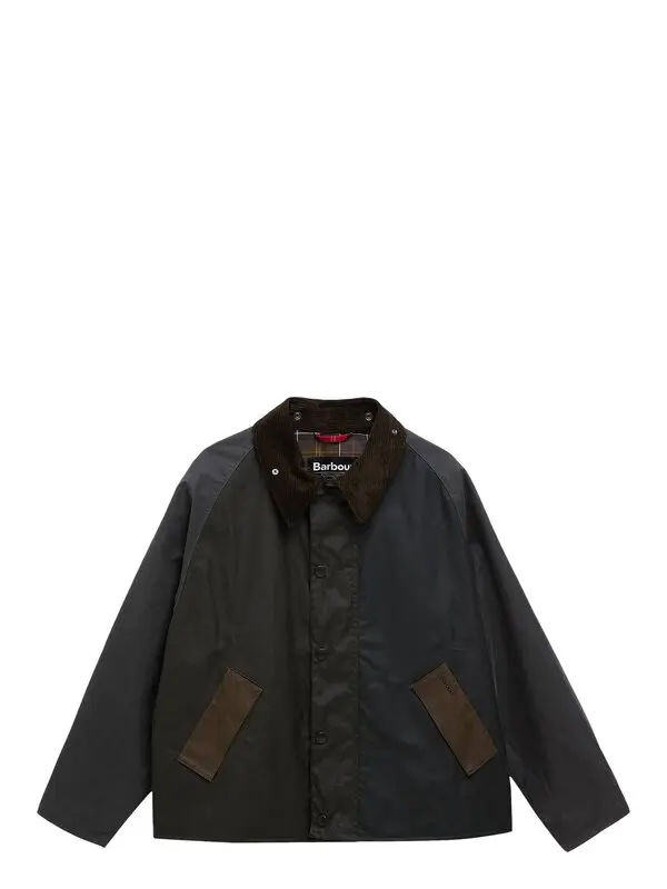 Barbour Patchwork Transport Wax 'sage/multicolor - Green