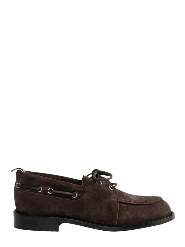 Thom Browne Padded Boat Shoe 'dark - Brown