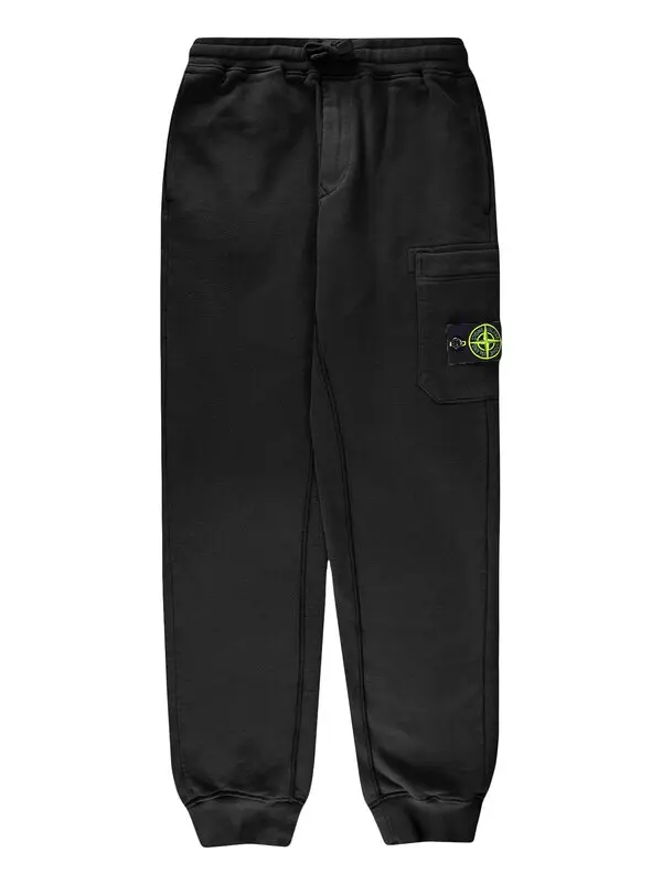 Stone Island Fleece Cargo Pants - Black