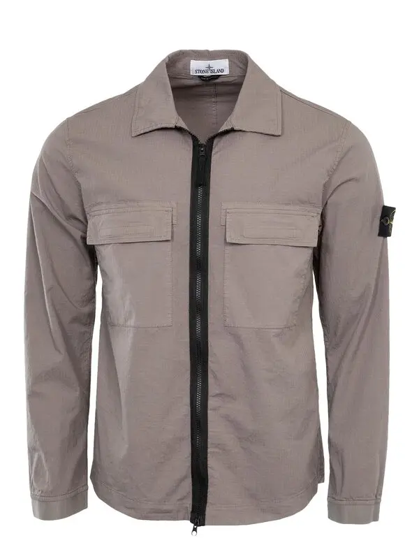 Stone Island Overshirt 'dove - Grey