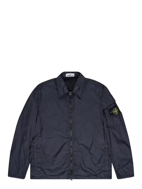 Stone Island Dyed Crinkle Reps Overshirt 'navy - Blue