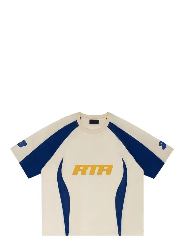 RtA Fusion Fonda T-shirt 'bone/navy - Multicolor