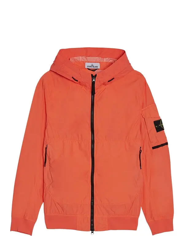 Stone Island Hooded Jacket - Orange