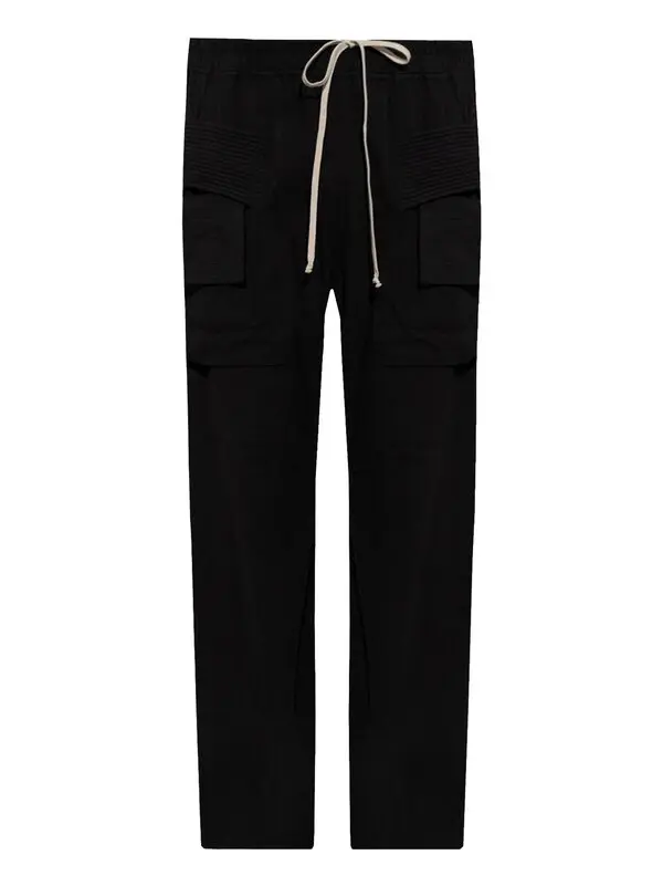 Rick Owens Creatch Cargo Drawstring Pants - Black