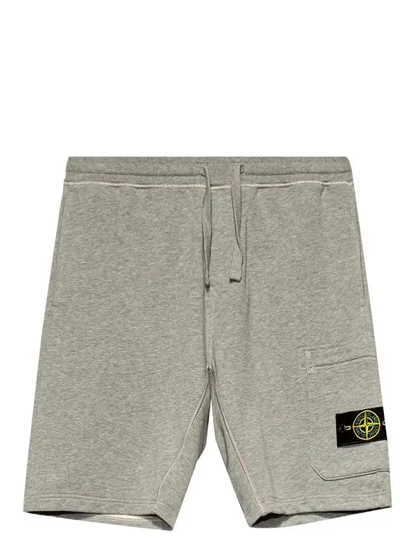 Stone Island Bermuda Cargo Shorts 'melange - Grey